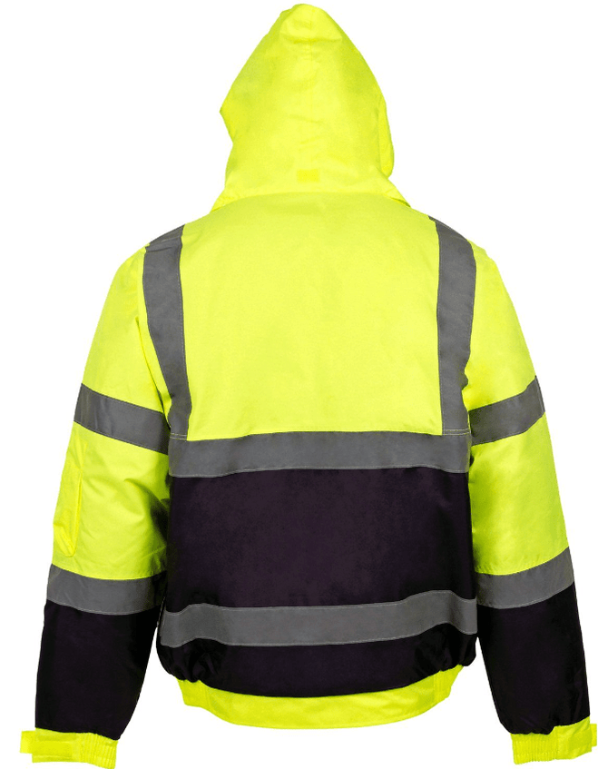 Hi Vis Yellow 2 Tone Bomber Jacket - Yellow | Jackson Handling ...